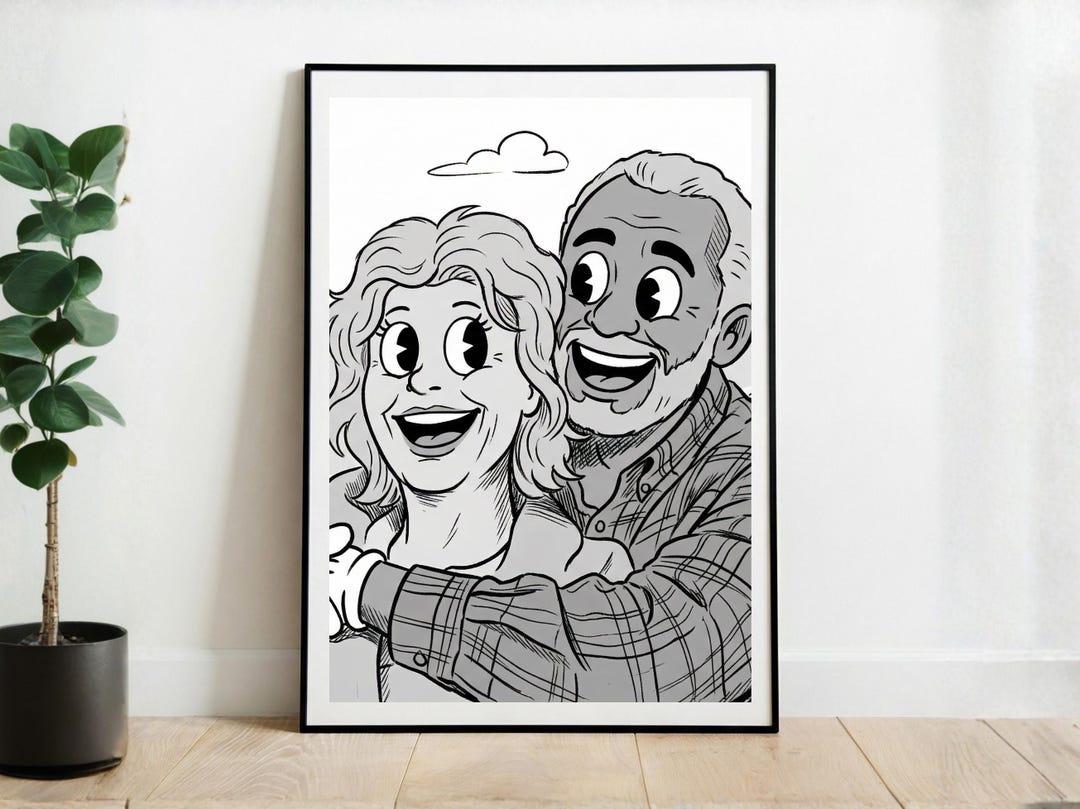 Custom Vintage Cartoon Portrait – 1930s Retro Animation Style Art From ...