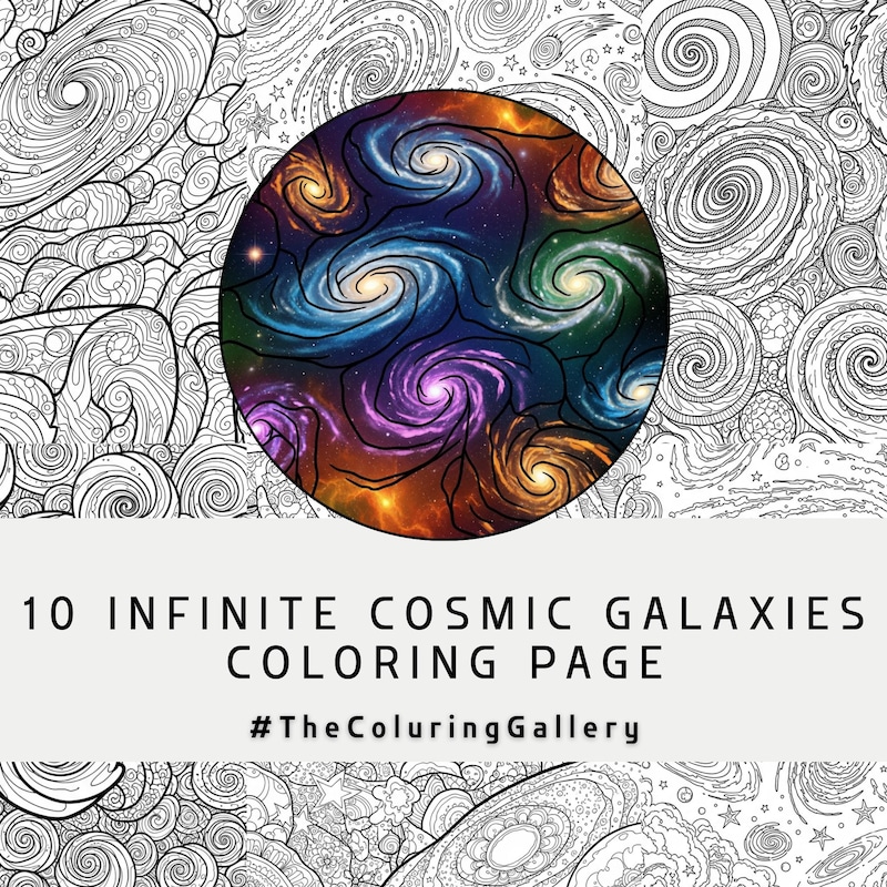 Adult Coloring Celestial - Etsy