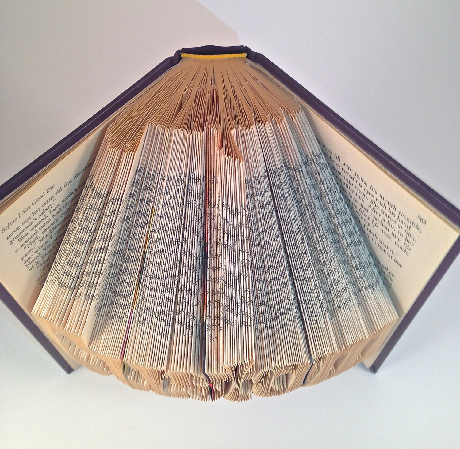 Book Folding Custom Personalized Folded Book BLOCK FONT - Etsy