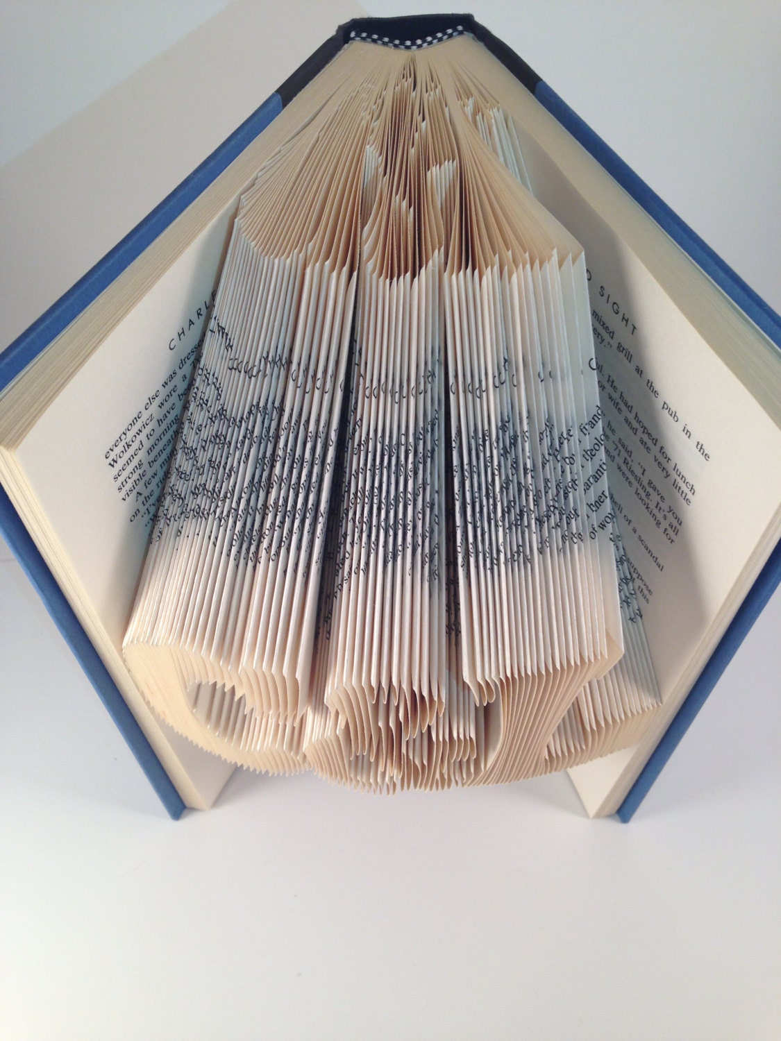 Initials folded book Block Font | Etsy