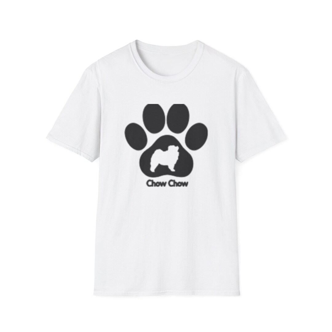 Chow Chow Paw Print T-shirt | Dog Silhouette Tee - Etsy