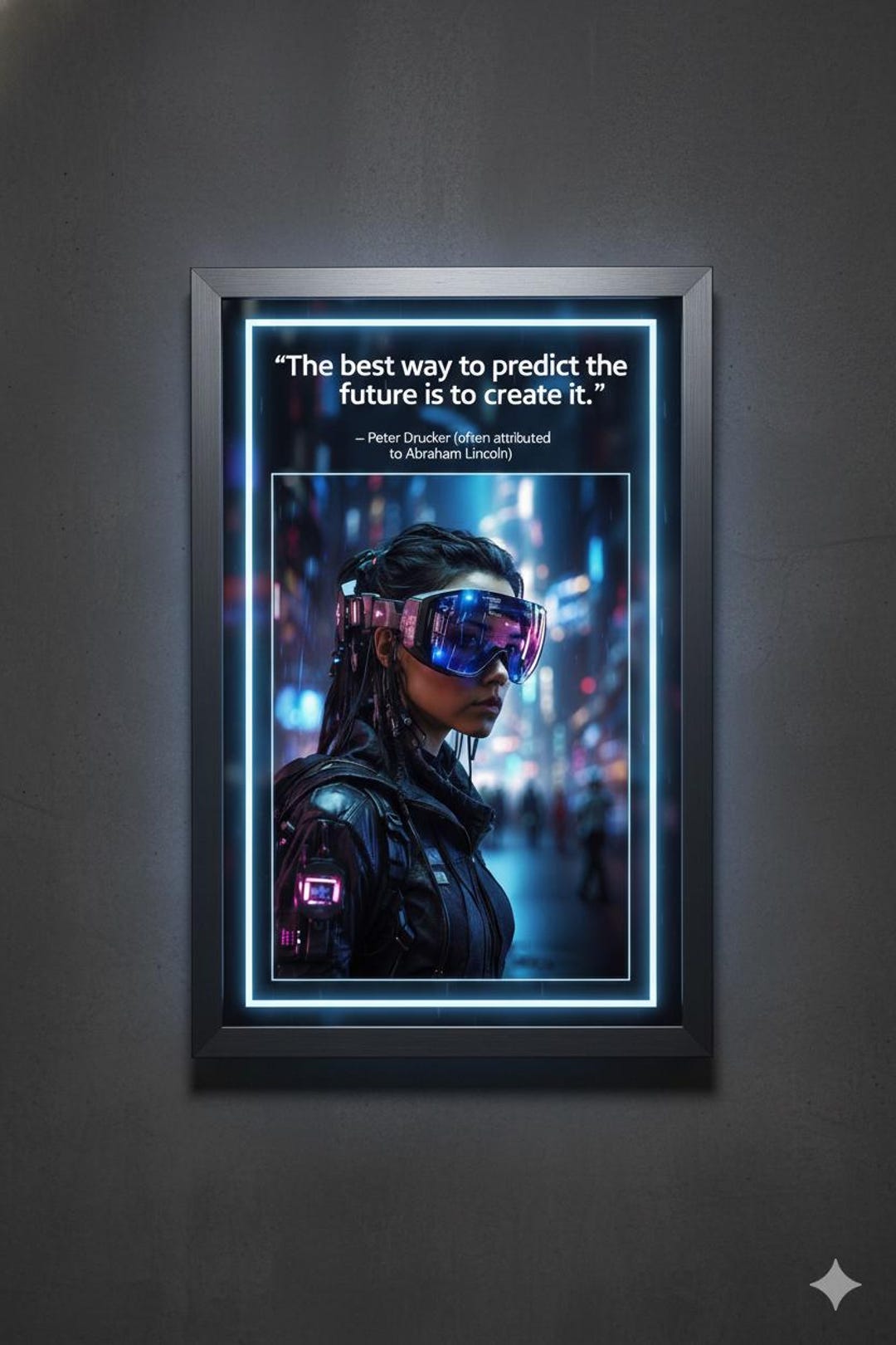 Create the Future- Futuristic Sci-fi Portrait Inspiring Leadership ...