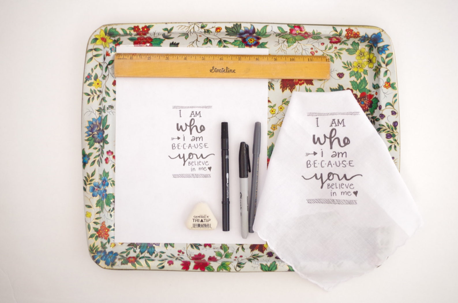 Handwritten Note Wedding Handkerchief Created From Your - Etsy