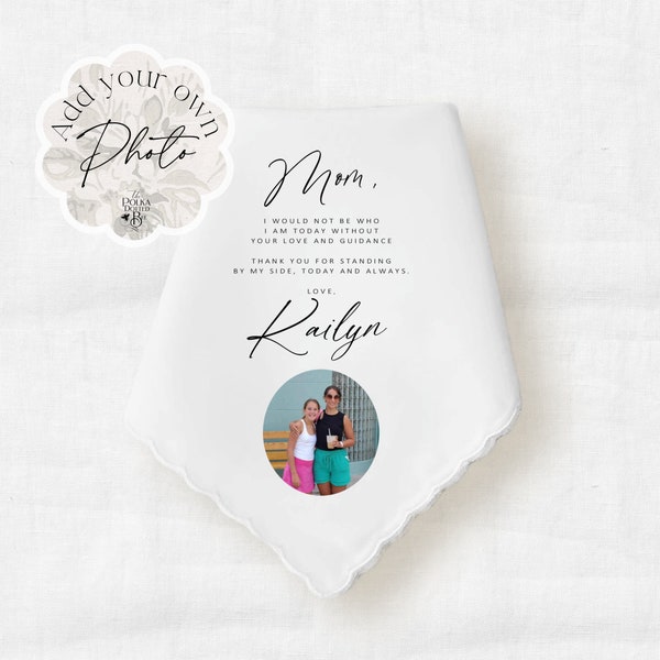 Personalized Wedding Handkerchief With Image - Etsy