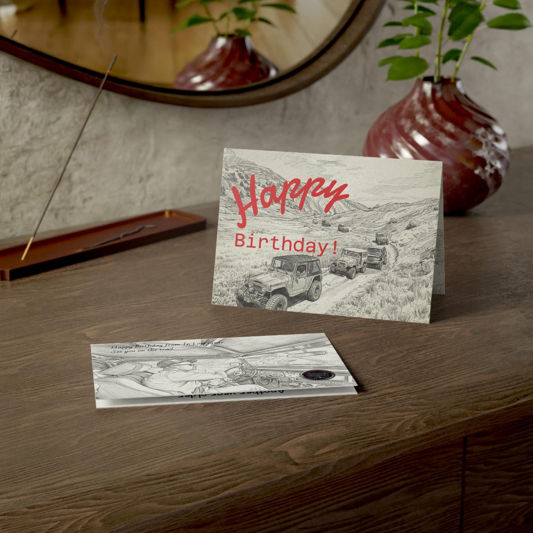 FJ40 Land Cruiser Off-road Birthday Card Greeting Cards - Etsy