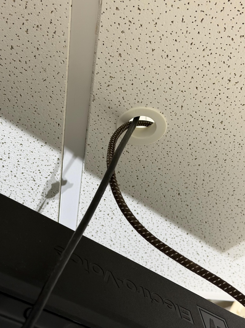 Ceiling Grid Cable Pass Through Grommet 2 Pack - Low Voltage AV Insert ...
