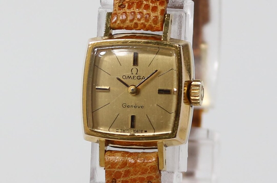 Vintage OMEGA Geneve Cal.485 Ref.511.307 Hand Winding Gold Square Women ...