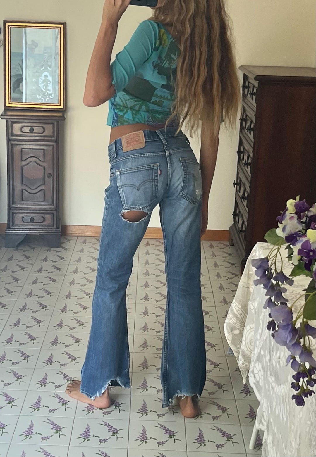 Vintage Levi’s Flared Jeans - Etsy