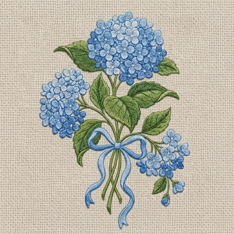 Blue Hydrangea Bouquet - Etsy