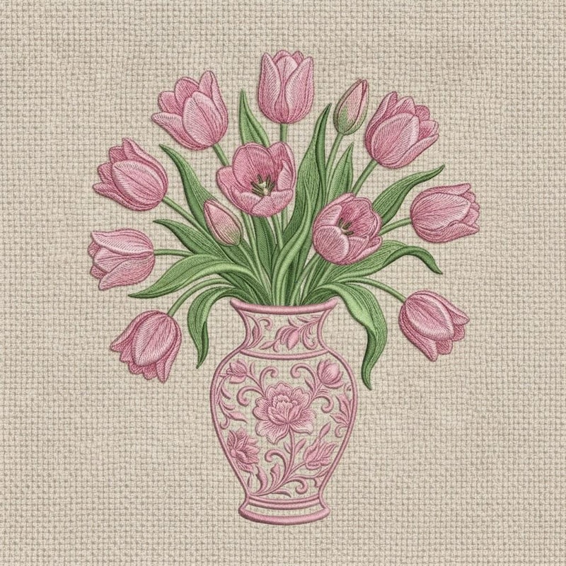 Pink Tulips Arrangement - Etsy