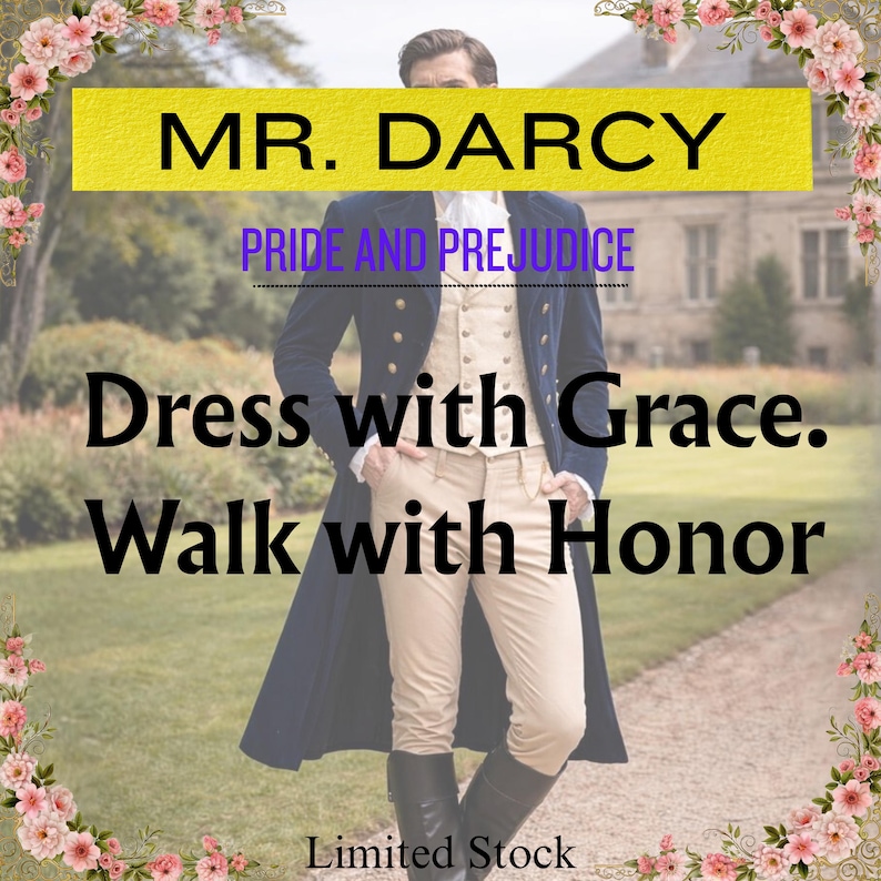 Mr Darcy Inspired Velvet Regency Costume | Navy Velvet Mens Outfit ...
