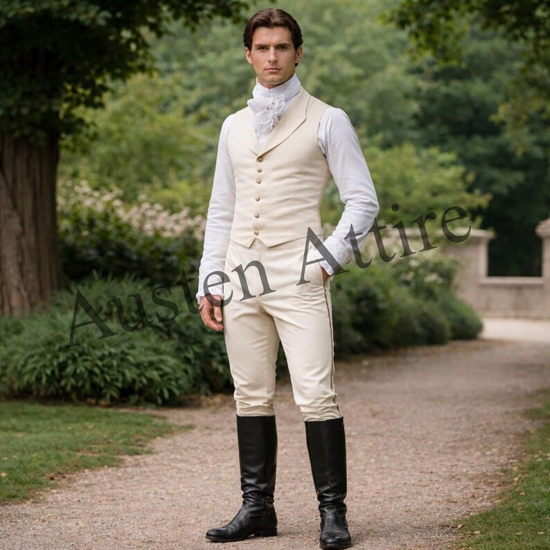 Mr. Darcy Pride Prejudice Historical Costume Outfit - Men’s Green ...
