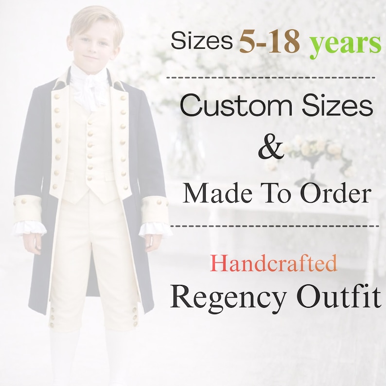 Boys Colonial Style Formal Suit – Boys 18th Century Outfit - Ring ...
