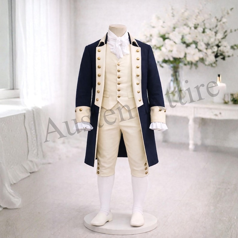 Boys Colonial Style Formal Suit – Boys 18th Century Outfit - Ring ...