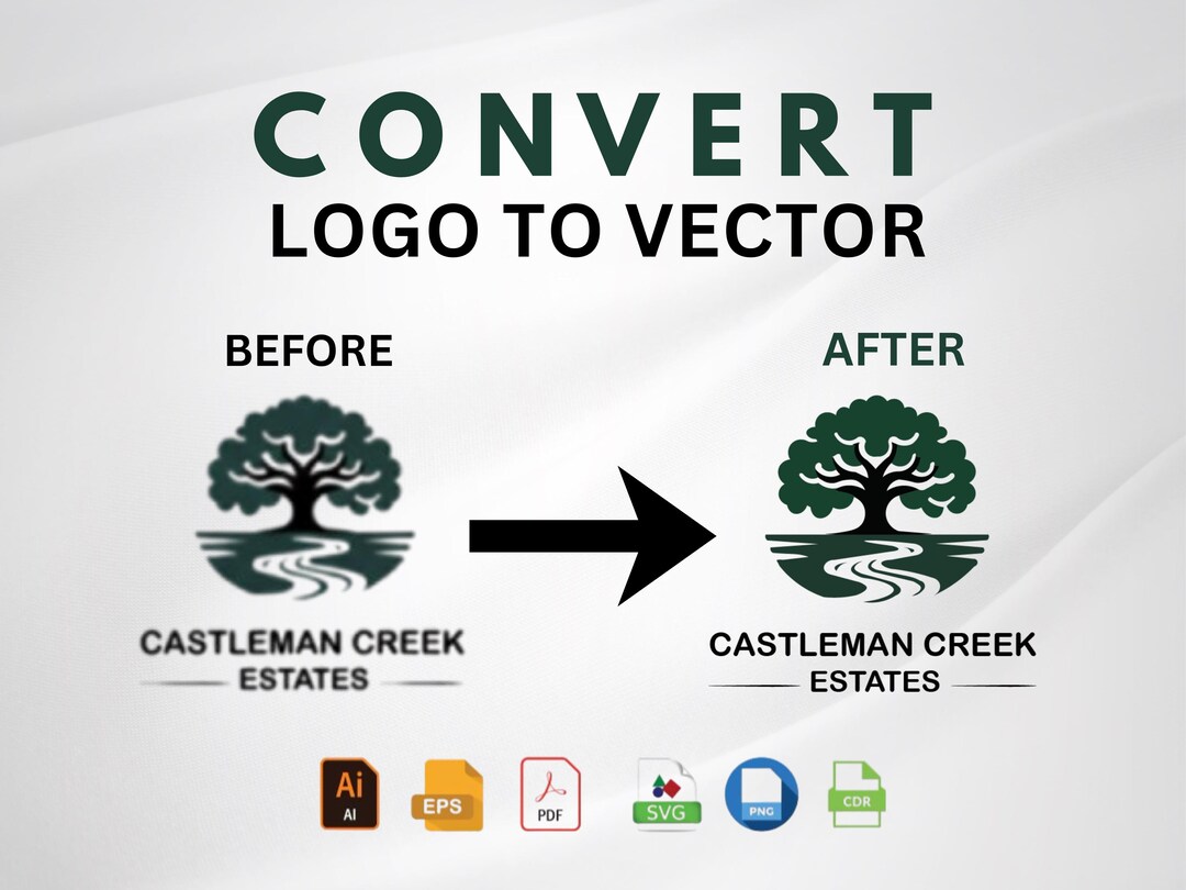 Logo to Vector Conversion | Professional Redraw Service - Etsy