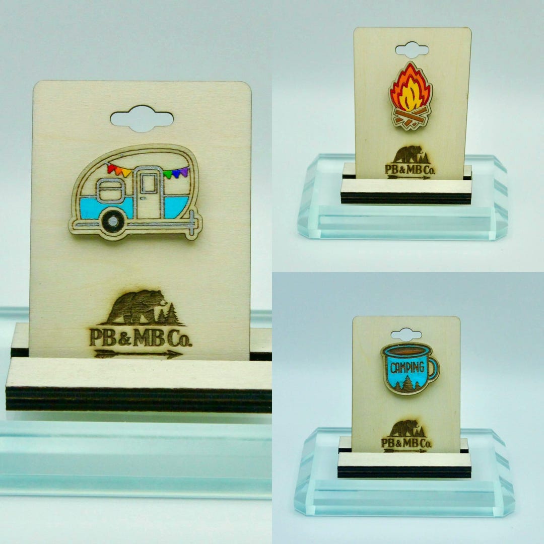 Camping Pins, Outdoor Themed Pins, Outdoor Enthusiast Gift ...