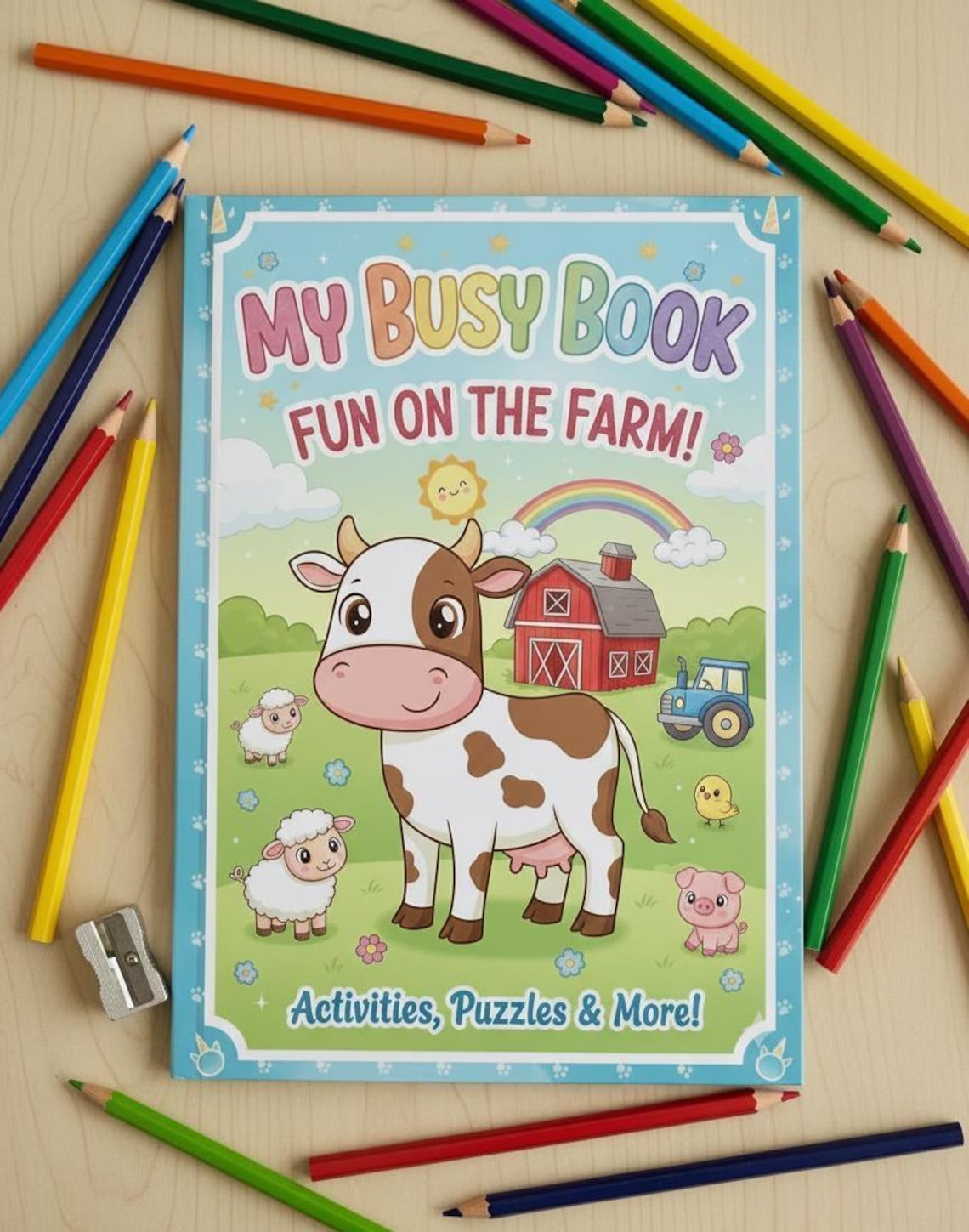 Farm Animals Busy Book – Printable Learning Activity for Kids - Etsy