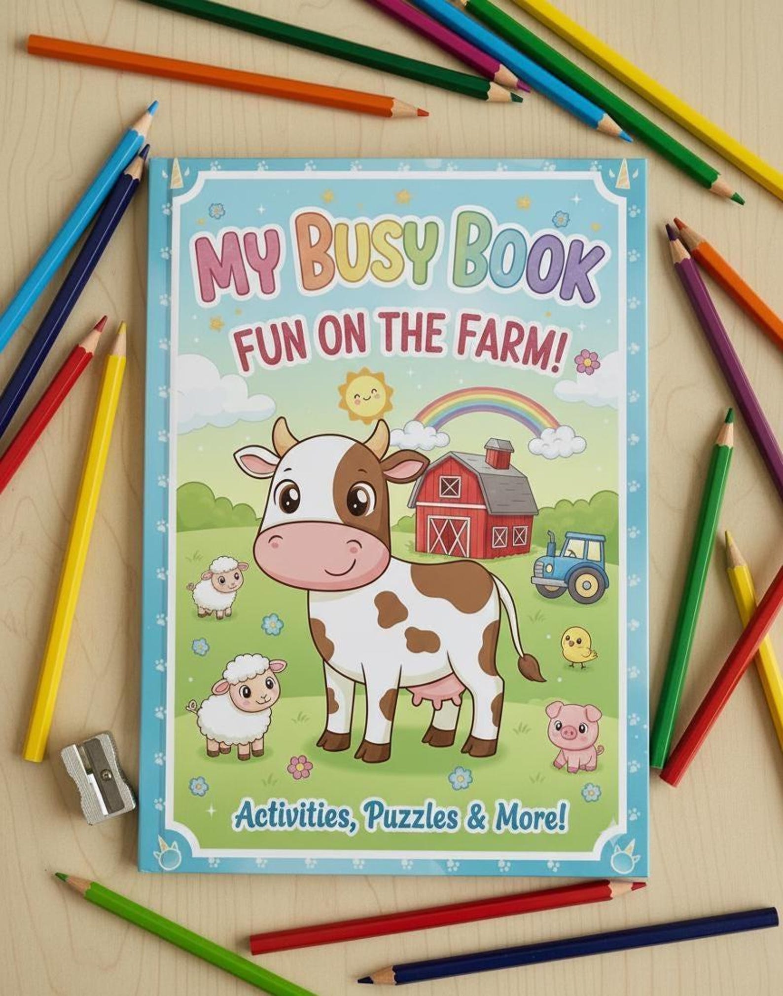 Farm Animals Busy Book – Printable Learning Activity for Kids - Etsy