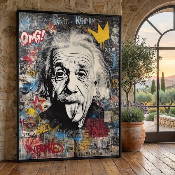 Einstein Abstract - Etsy