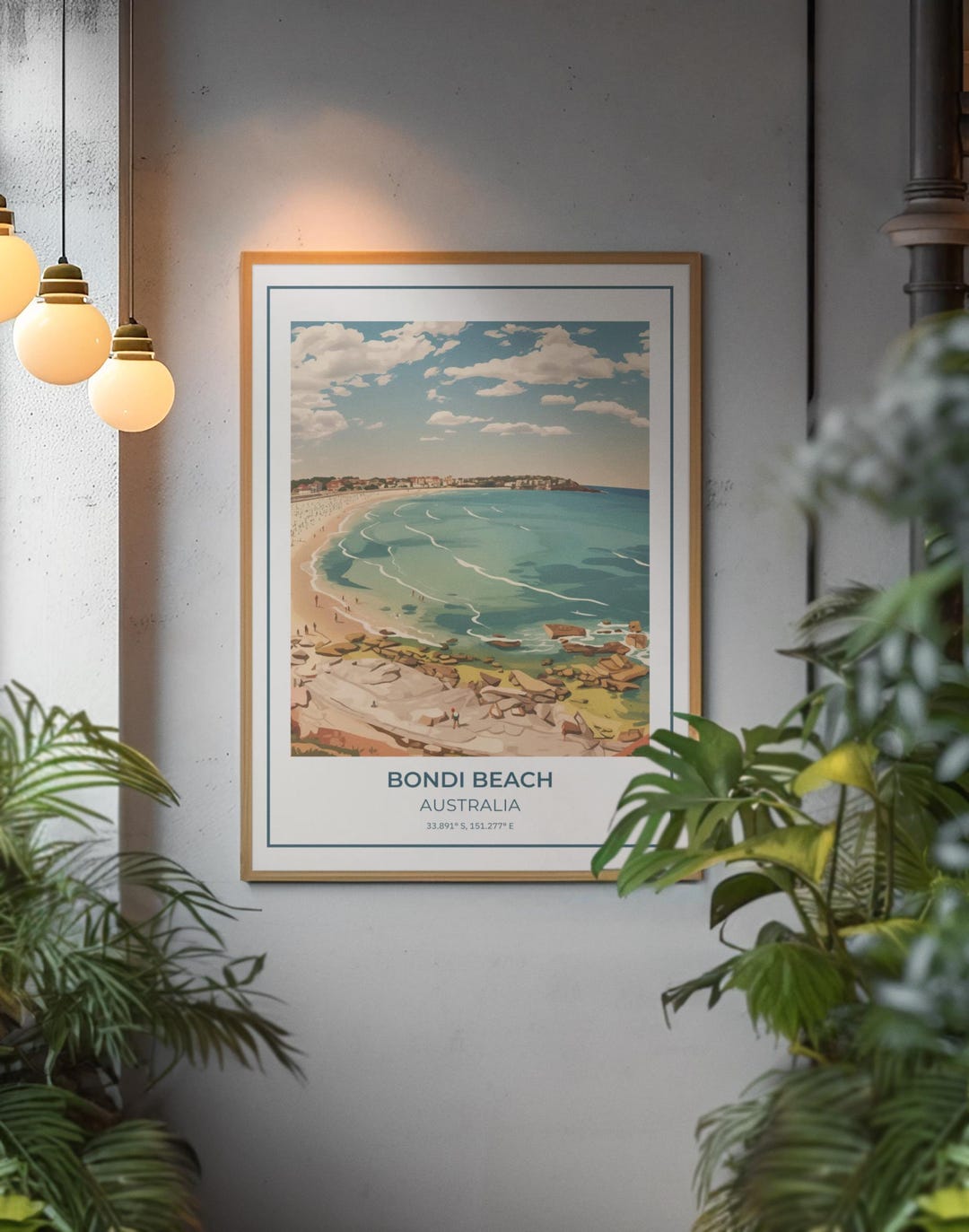 Bondi Beach, Sydney, Australia A3 Printable Wall Art | Coastal Beach ...