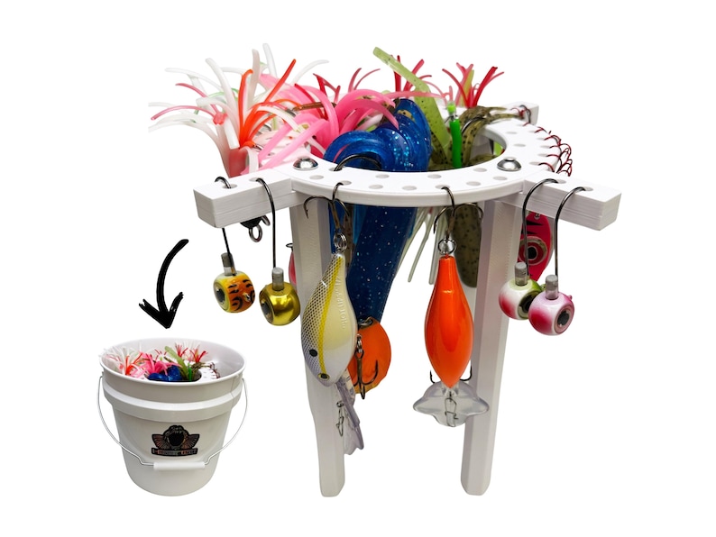 Jig Caddy Jr. - 2 Gallon Bucket Tackle Organizer - Etsy