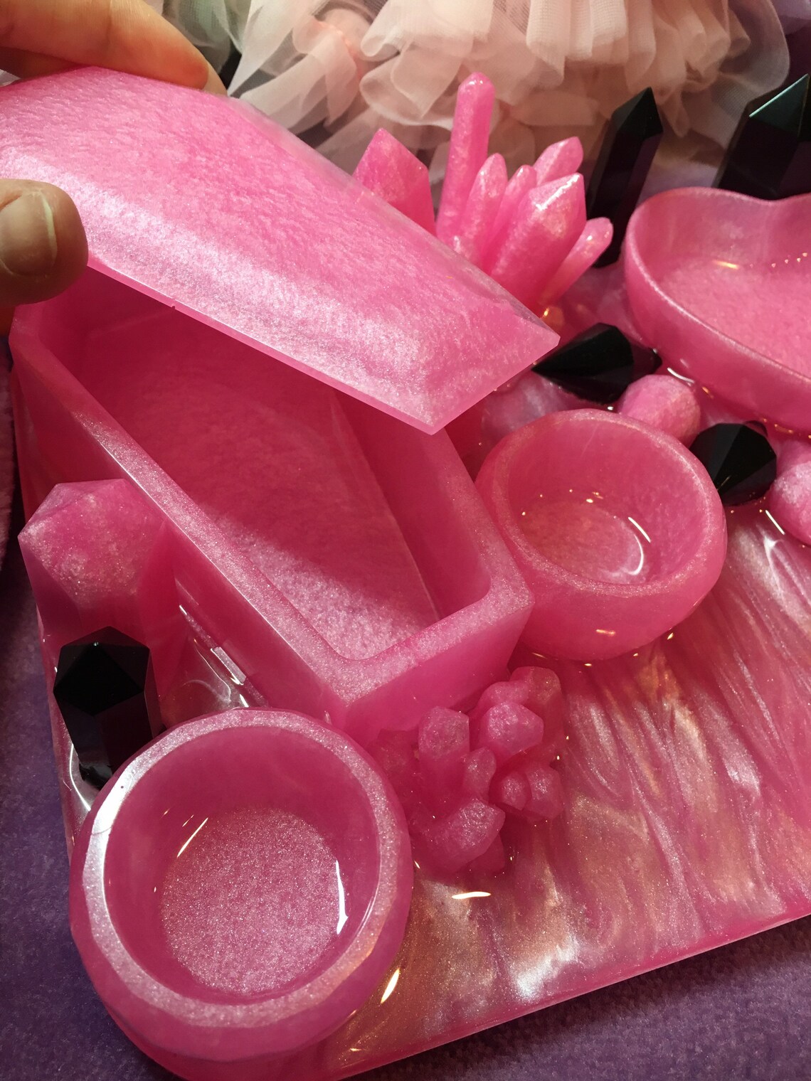 Large Pink Tray - Etsy