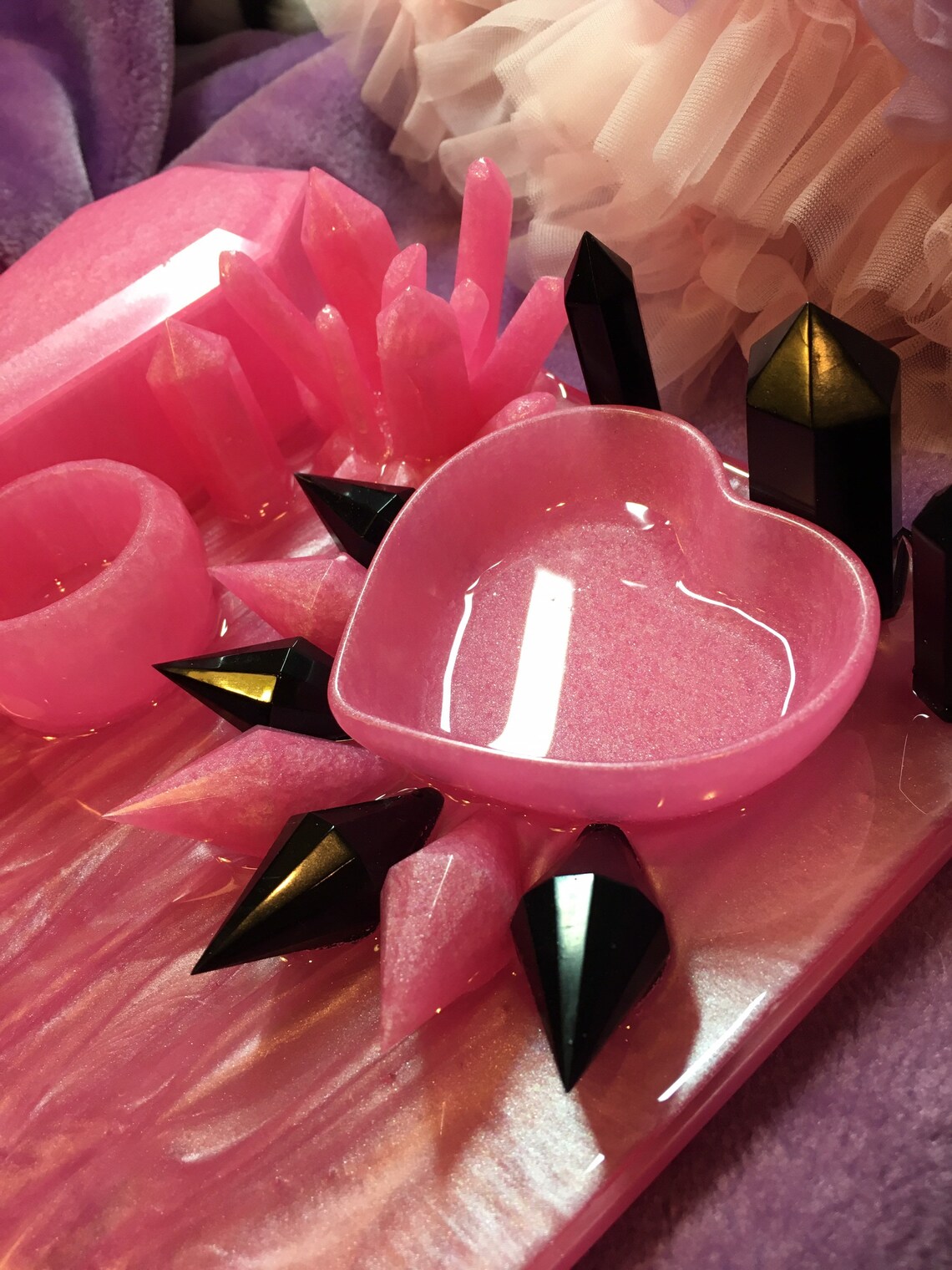 Large Pink Tray - Etsy