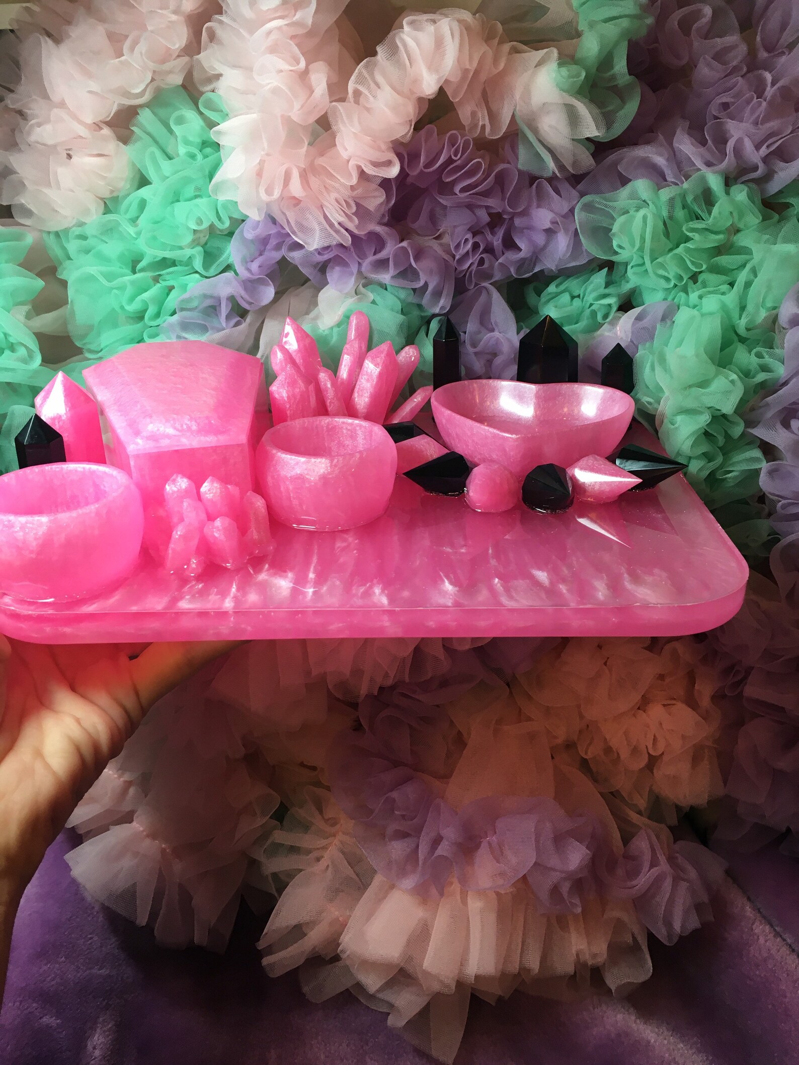 Large Pink Tray - Etsy