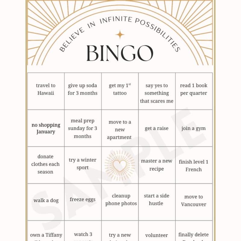 2026 Fun Goals - Etsy UK