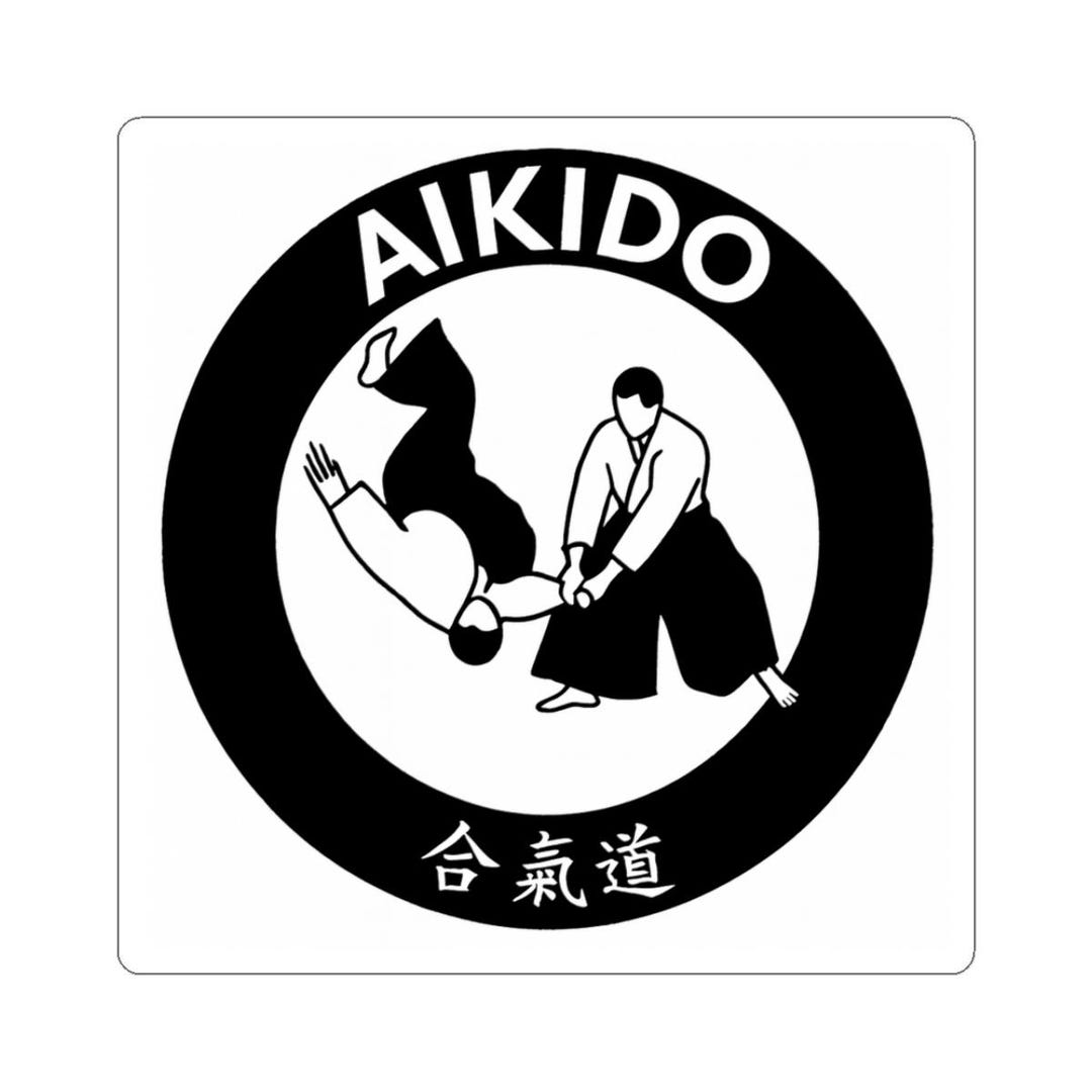 Aikido Dojo Logo Kiss-cut Sticker | Martial Arts Emblem - Etsy