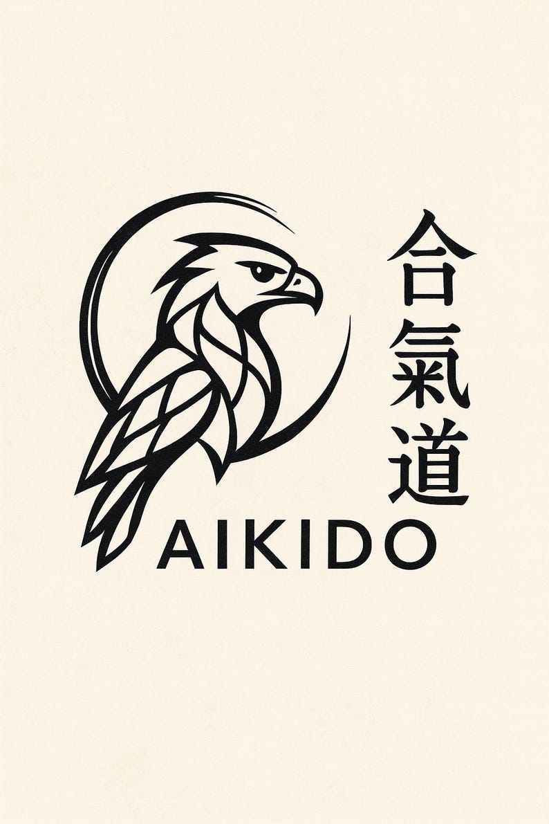 Aikido Logo Digital Art | Japanese Martial Arts Wall Print | Zen Dojo ...