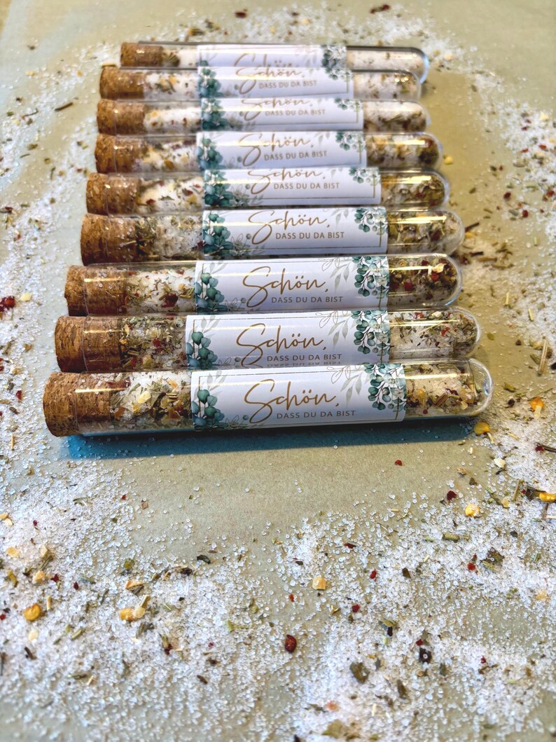 Wedding Favor: Pizza/pasta Spice Mix Salt – Wedding Table Decoration ...
