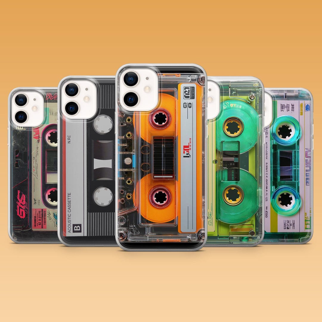 Cassette Retro VHS Phone Case Nostalgia Music Cover for iPhone 17 ...