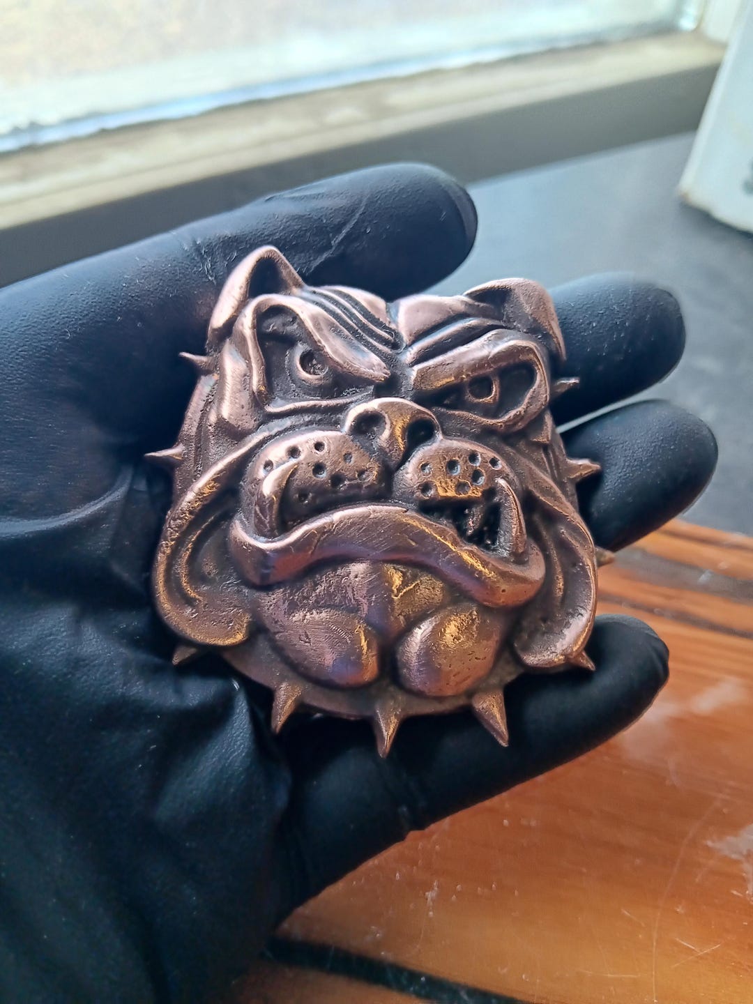 8oz Copper Bulldog Hand-poured 999 Fine Copper - Etsy