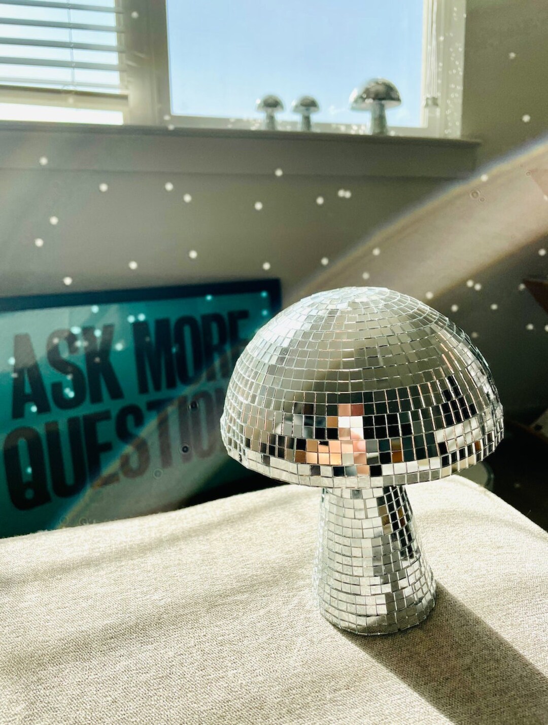 Mushroom Disco Ball Mirror Glitter Disco Balls Mushroom Disco Party ...