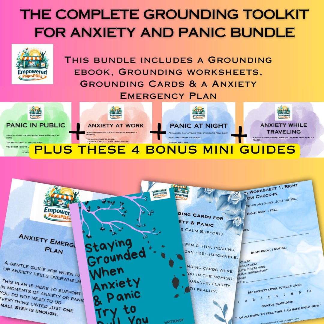 The Anxiety and Panic Complete Grounding Toolkit - Etsy