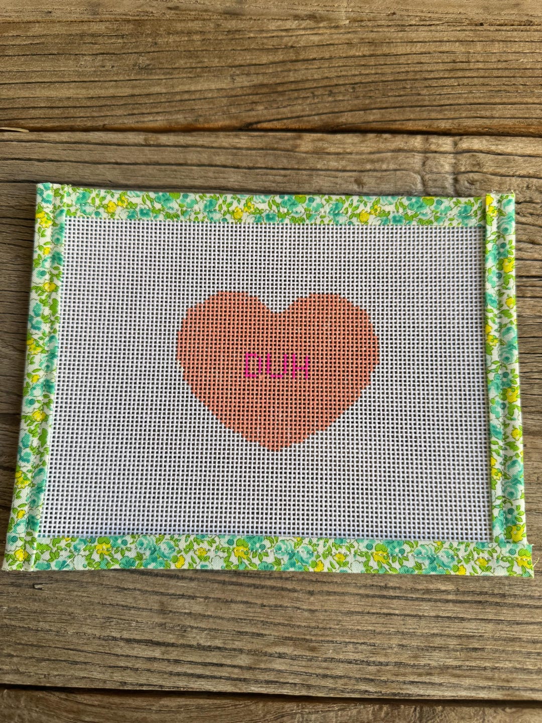 DUH Needlepoint Canvas – Funny Hand-painted Conversation Art, Modern ...