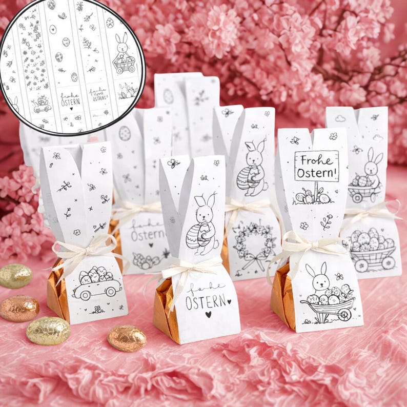 Easter Printable "bunny Bands" | Easter Gift Wrap | Easter Gift Idea ...