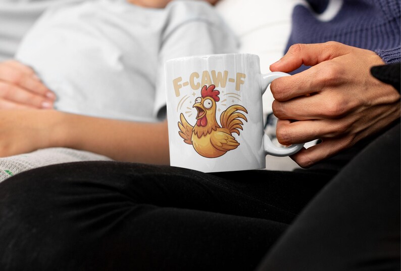 Funny Rooster Mug, Sarcastic Chicken Cup, Farm Animal Humor Drinkware ...