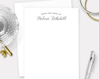 From the Desk of Note Card Set. Personalized Stationery Set. | Etsy