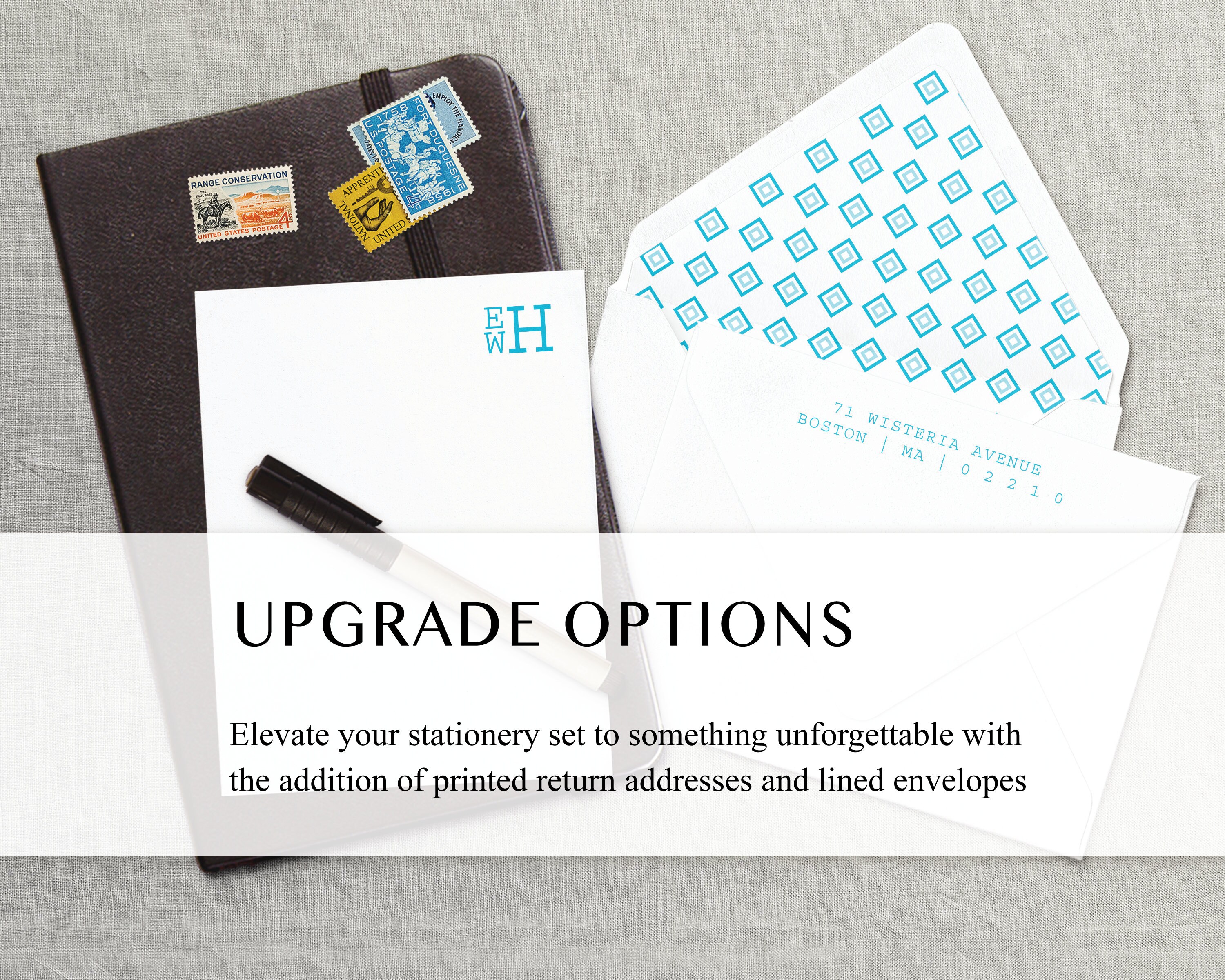 From the Desk of Note Card Set. Personalized Stationery Set. | Etsy