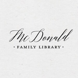 Personalized Family Library Stamp. Gift for Family. Book Stamp. Custom ...