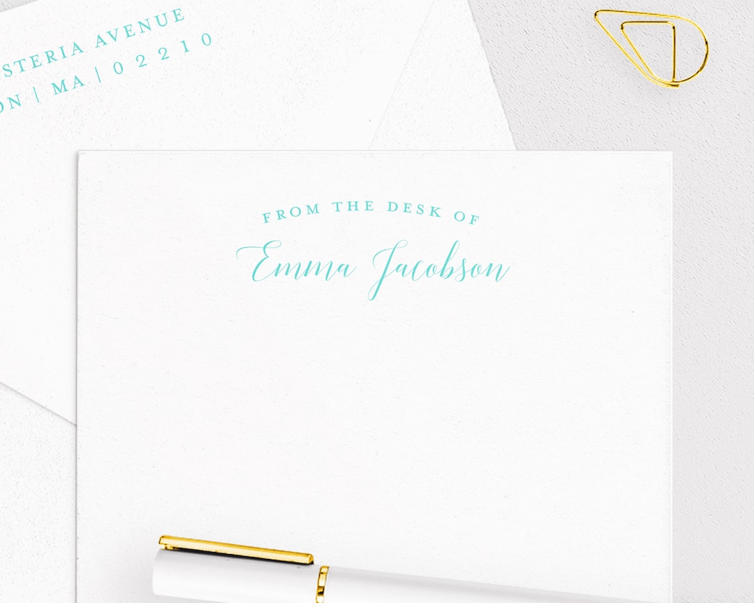 Custom Stationery Set. Personalized Notecard Set. Hostess Gift. Blank ...