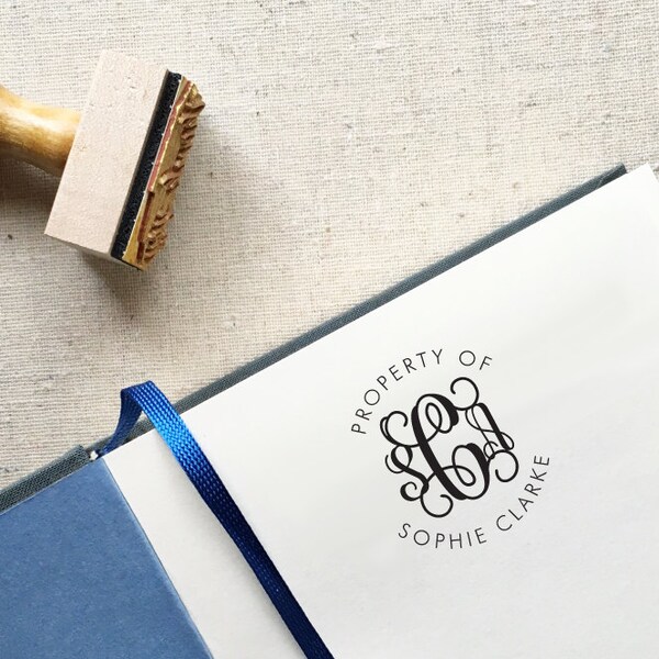 Library Stamp - Etsy