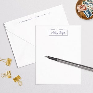 From the Desk of Note Card Set. Personalized Stationery Set. Gift for ...