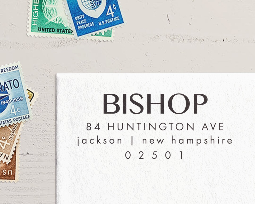 Traditional Return Address Stamp. Self-inking Stamp. Classic Address ...