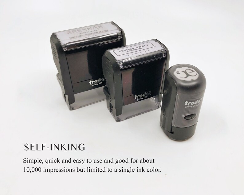 Calligraphy Return Address Stamp. Traditional Self-Inking | Etsy