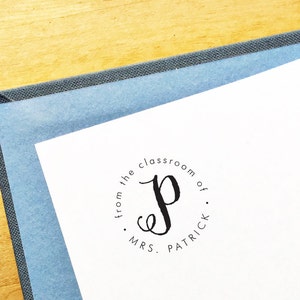 Classroom Stamp. Teacher Gift. Personalized Library Stamp. Self-inking ...