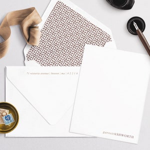 Personalized Stationery for Men. Personalized Note Card Set. Unique ...