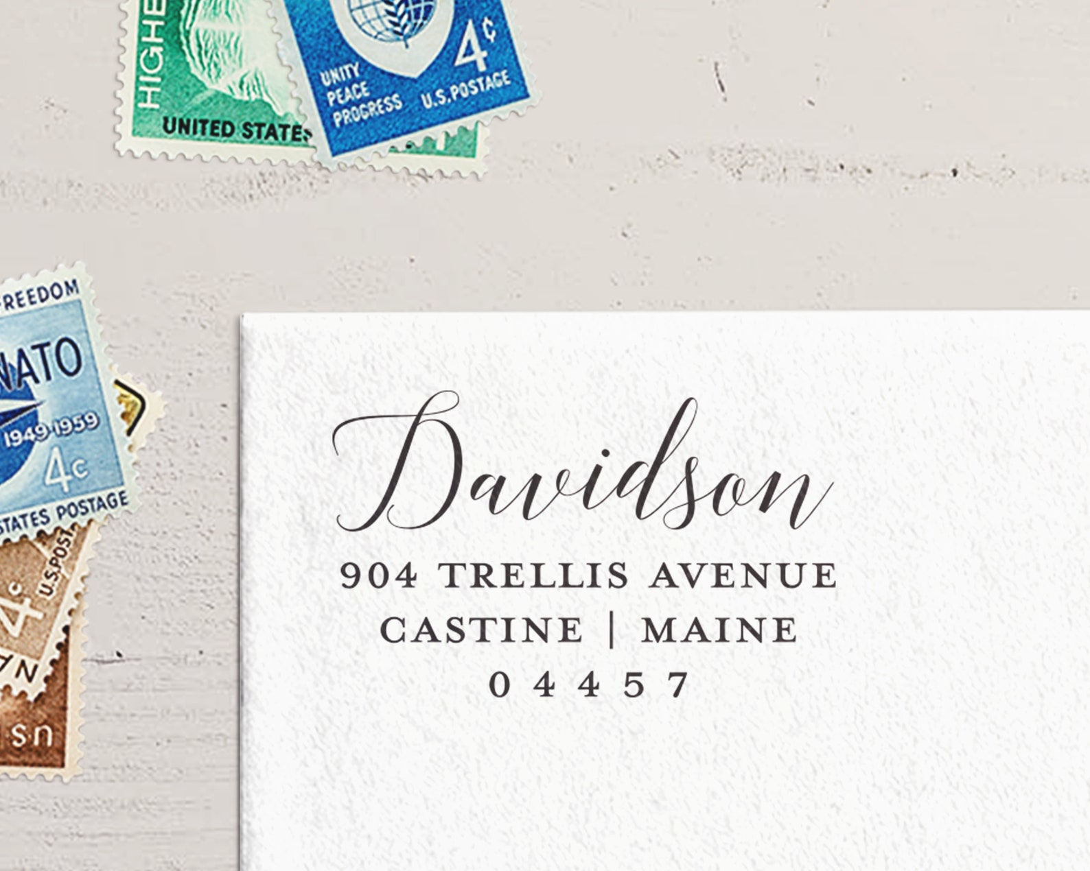 Custom Return Address Stamp. Personalized Self-inking Stamp. - Etsy
